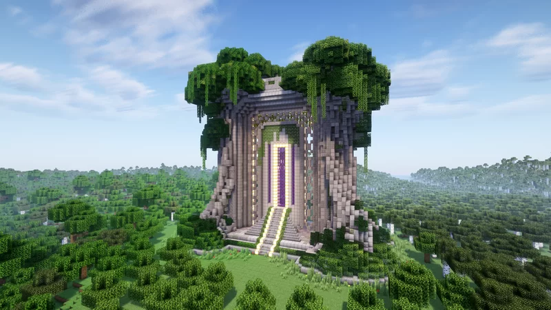 Minecraft Simple Nether Portal Statue V02 Minecraft Map