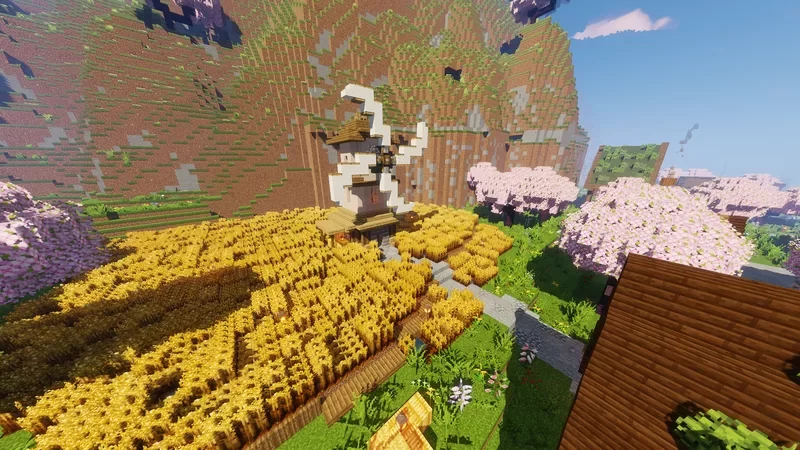 Sakura Haven village Minecraft Map