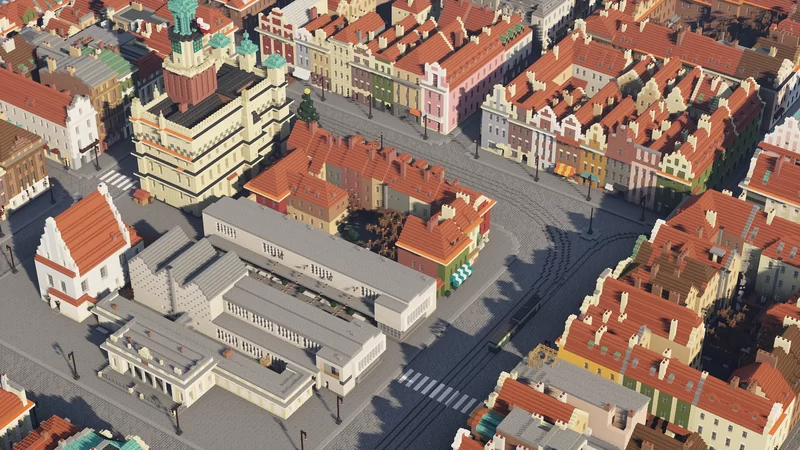 Poznań Old Town 1:1 Scale - Poland Minecraft Map