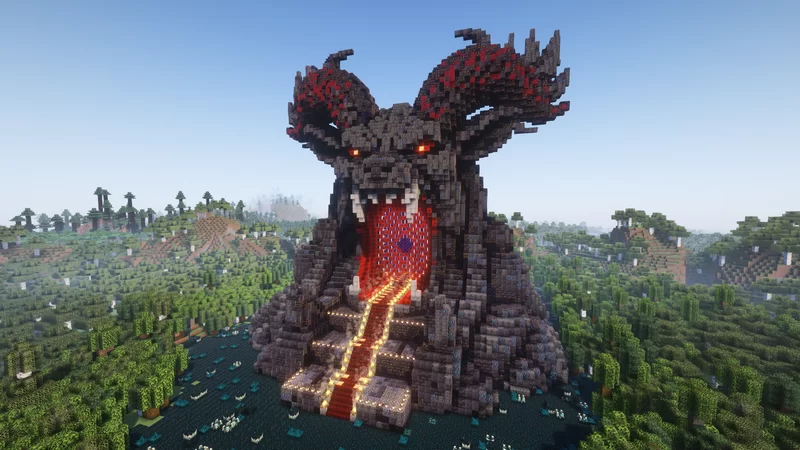 Minecraft Satan Nether Portal Statue Minecraft Map