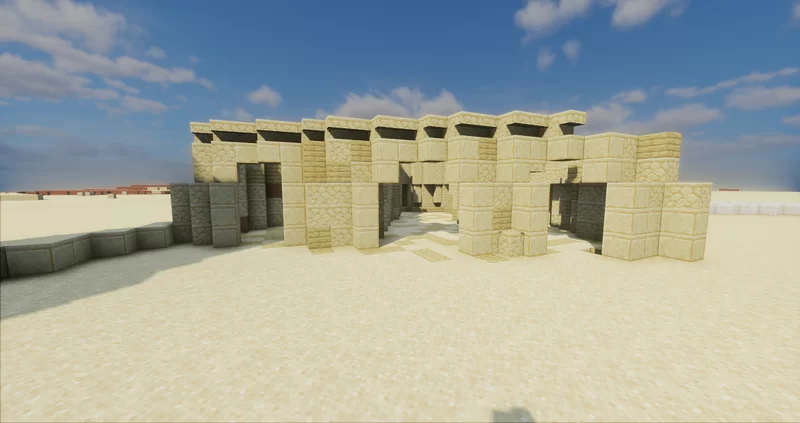 Temple of Sethi, Luxor, Egypt 1:1 scale Minecraft Map
