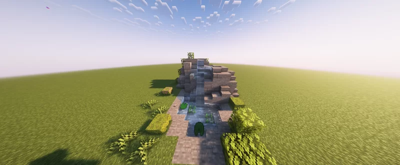 Small Waterfall & Pond – Natural Landscape Detail Minecraft Map