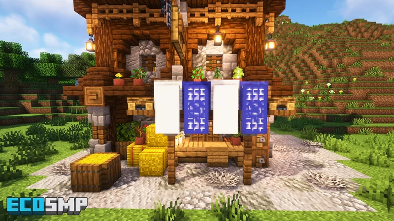 🛍️ The Merchant's Nook (Medieval Shop & House) | Download Minecraft Map