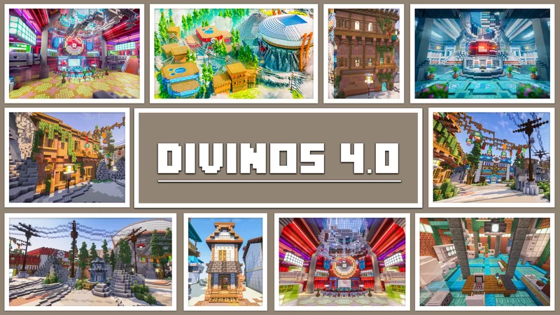 DIVINOS 4.0 | Download | 4K Cobblemon + Pixelmon Map | 8 Towns | 100% ...