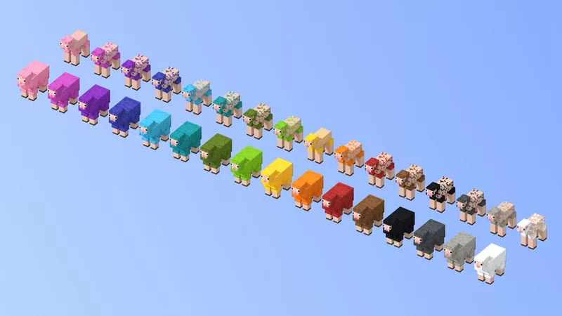 Sheep Mob Statues Minecraft Map