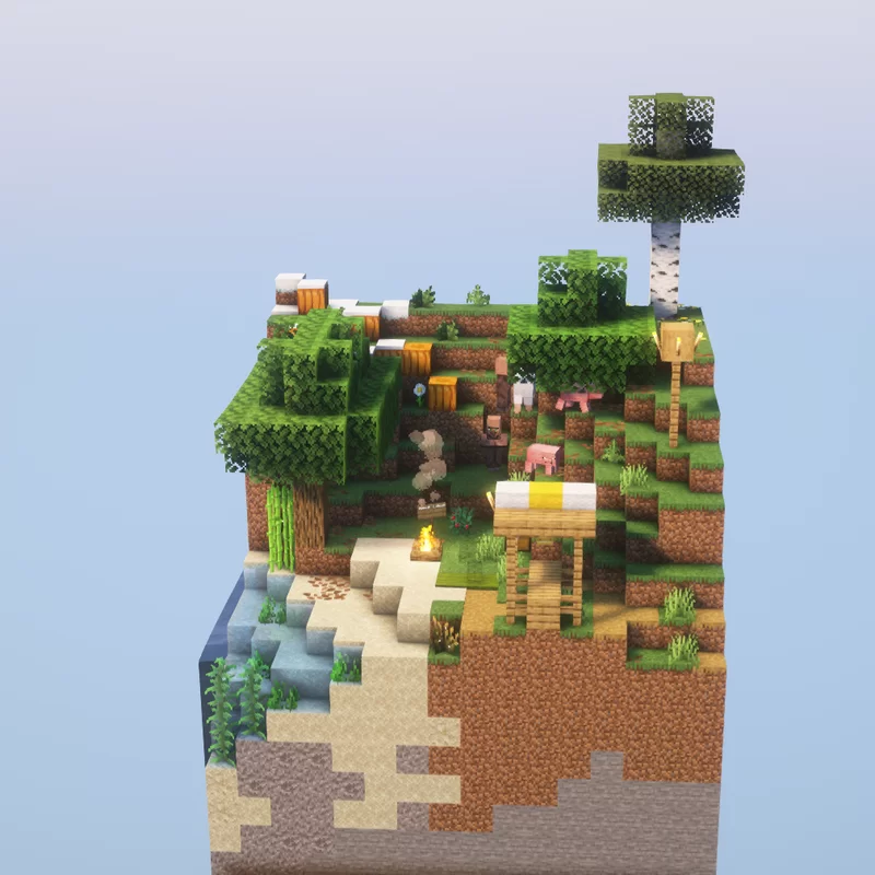 ONE CHUNK Minecraft Map