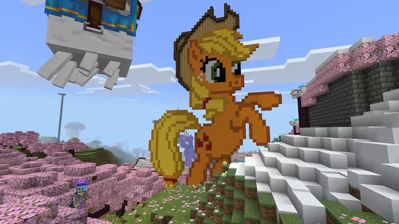 Applejack pixel art HoloPrint schematic Minecraft Map