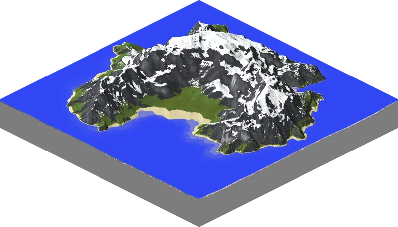 Frozen Island Minecraft Map