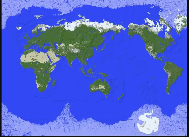 1:10000 Custom Earth Map Minecraft Map