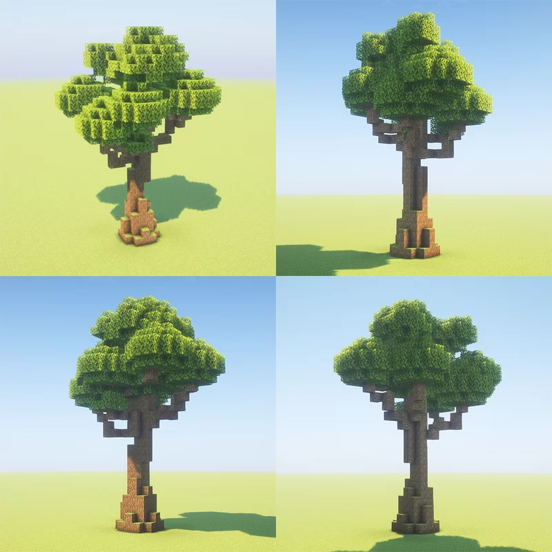 Large Oak Tree Minecraft Map