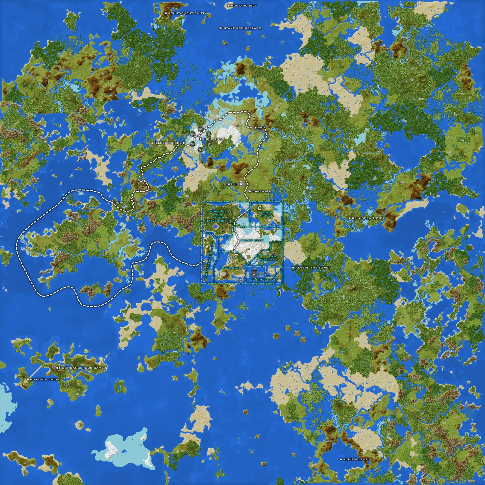 Achievement Hunter Minecraft Map