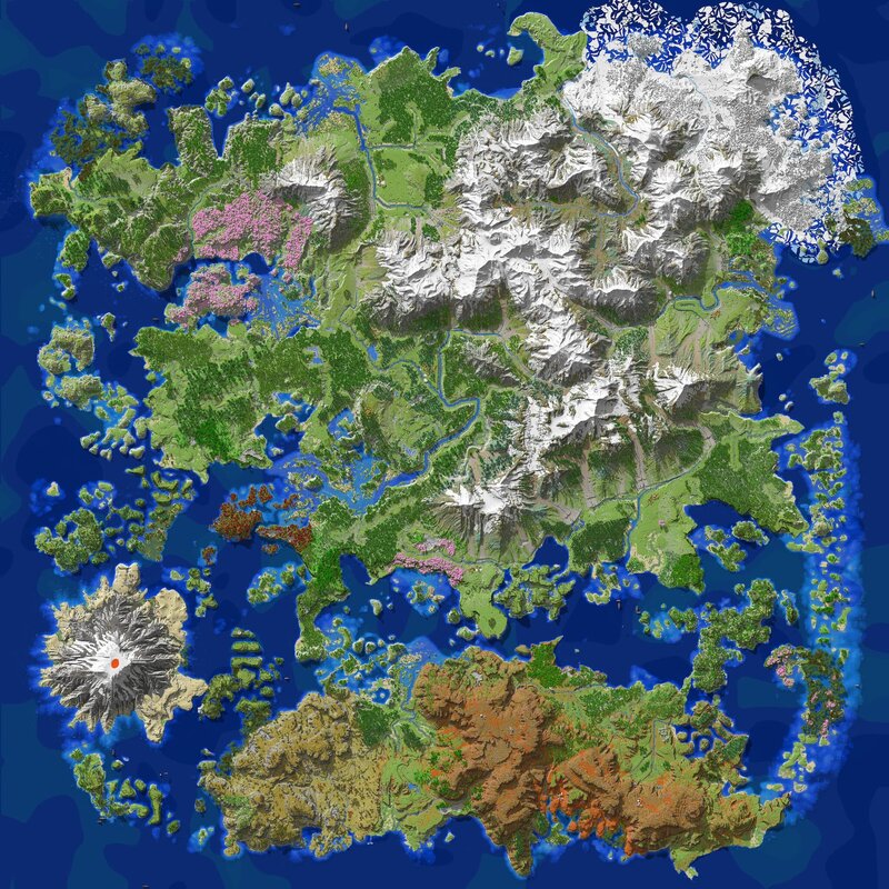 Horekland, 6k, Mesas, Alpines, Badlands [1.21.5, survival friendly ...