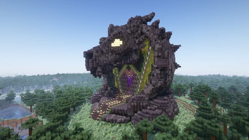 Minecraft Dragon Nether Portal Statue V23 Free Minecraft Map