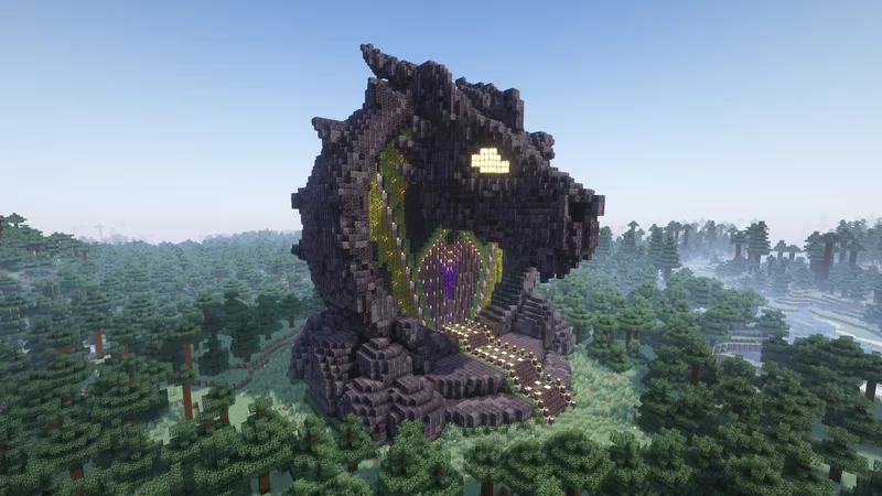 Minecraft Dragon Nether Portal Statue V23 Free Minecraft Map