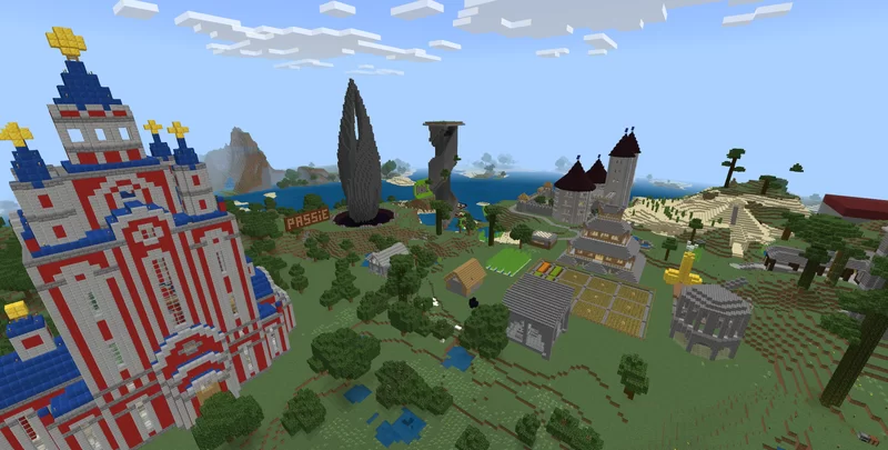 2b2t Bases (Bedrock & Java) Minecraft Map