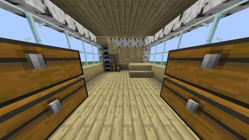birch house Minecraft Map