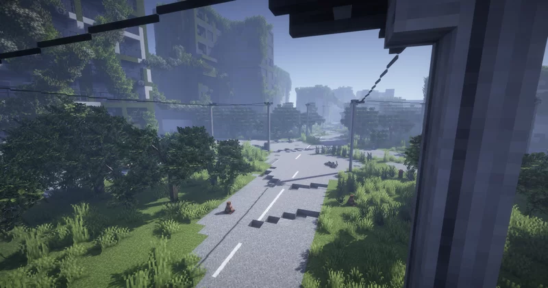 An old town sunken in nature / Старый город затонувший в природе Minecraft Map