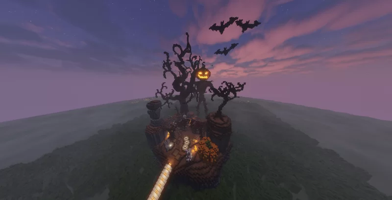 Mapa de Construccion tematica de halloween Minecraft Map