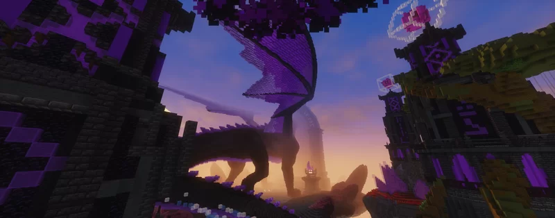 Custom End World with Dragon Organic Minecraft Map