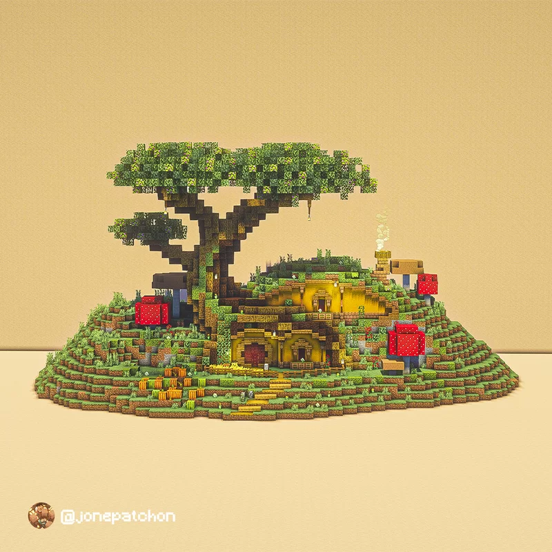 Hobbit house Minecraft Map