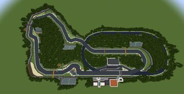 Racetrack Minecraft Maps with Downloadable Schematic