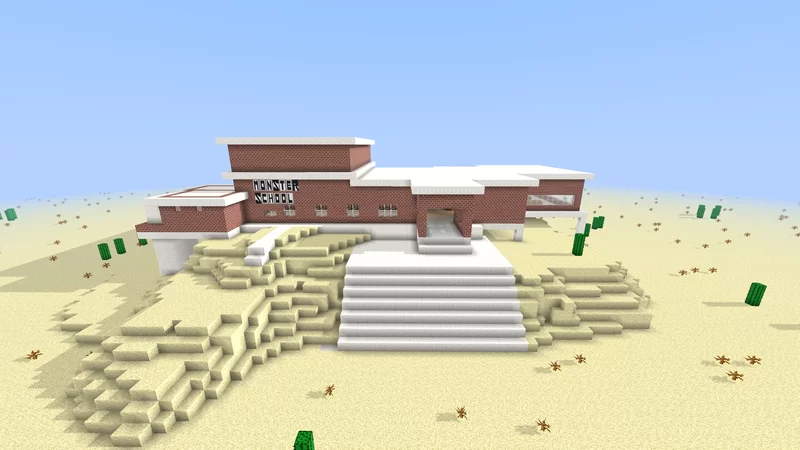 PlataBush Monster School Minecraft Map