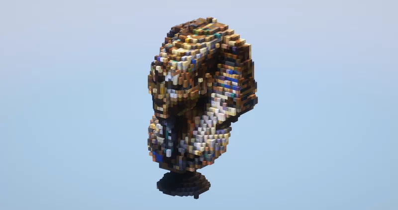 Toutan Khamon bust small Minecraft Map