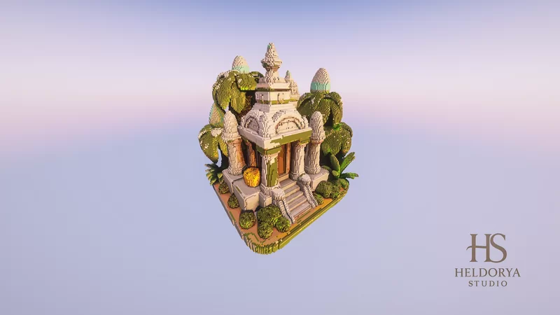 🌿 Ancient Jungle Temple – Massive Stone Monument Minecraft Map