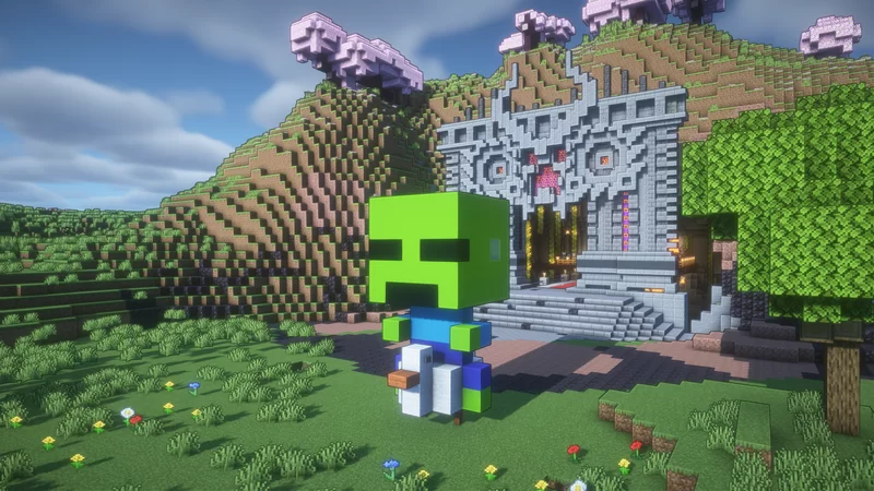 Noob's Chicken Jockey Build Minecraft Map