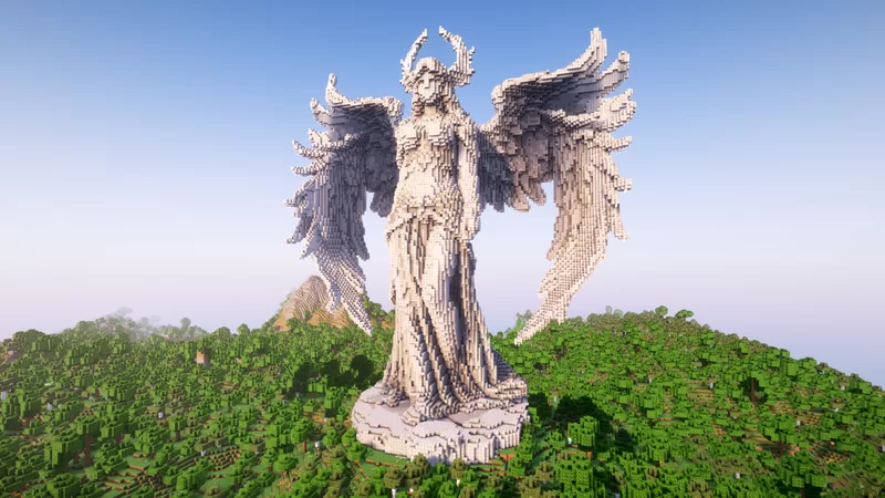 Minecraft Angel Statue V10 Minecraft Map