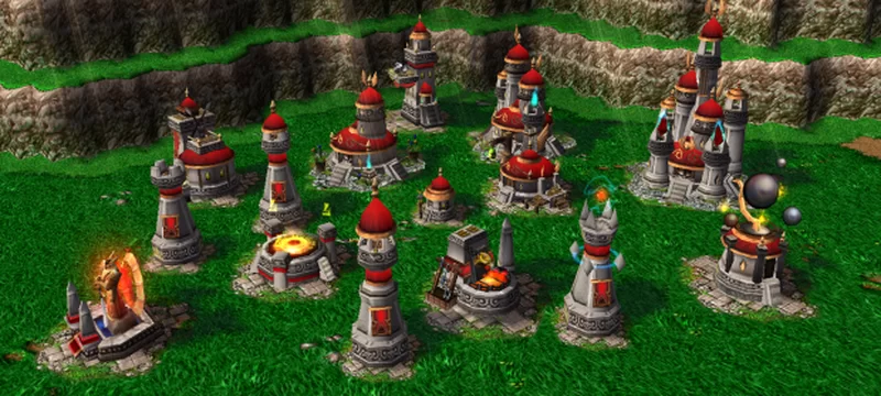 Full Buildings of Blood Elfs from Warcraft. Just a map. Minecraft Map