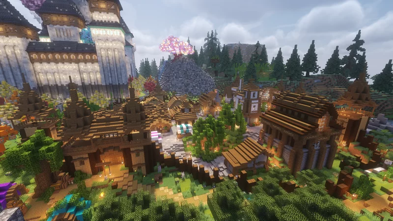Spruce Village Minecraft Map