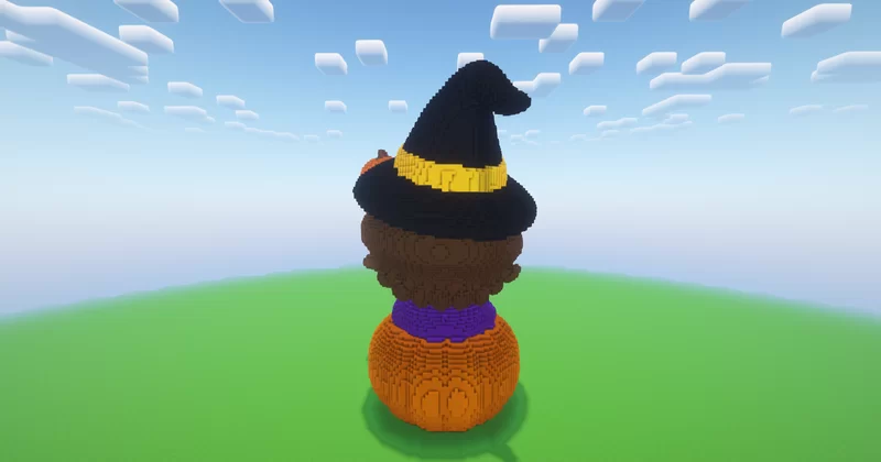 Minecraft Halloween Little Witch 2 Statue Minecraft Map
