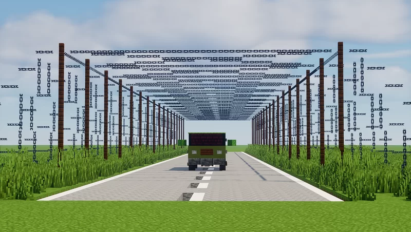 Anti-Drone Net Road Minecraft Map