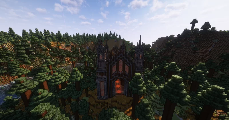 Old Growth Pine Taiga Cathedral Minecraft Map