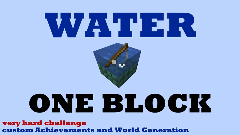 Water One Block Challenge Minecraft Map