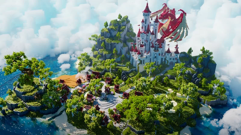 Drakemount | Skyblock Lobby | [1.8-1.21] Minecraft Map