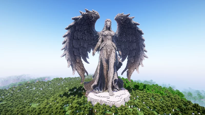 Minecraft Angel Statue V20 Minecraft Map