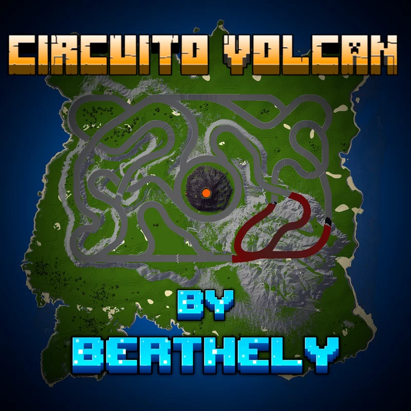 Race track "Volcán" - By Berthely ||| 1.20.1 Minecraft Map