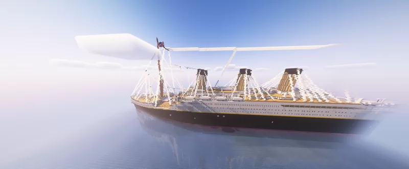 RMS Titanic – Full Exterior Recreation (Ultra-Detailed Build) Minecraft Map