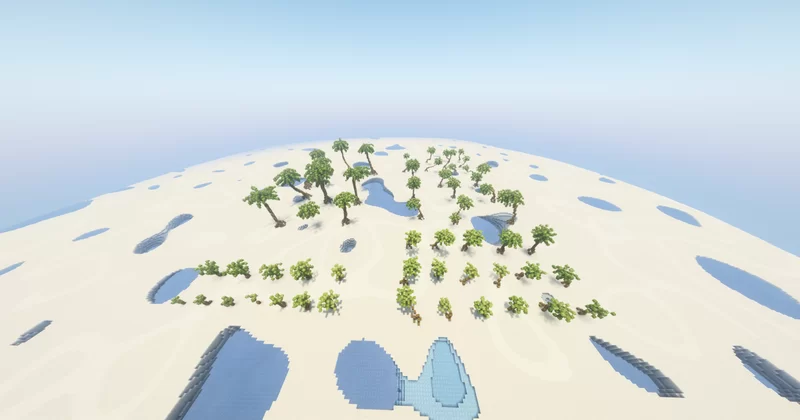 Palm Trees Pack {Axiom-Blueprints} {Schematic} {Map} Minecraft Map