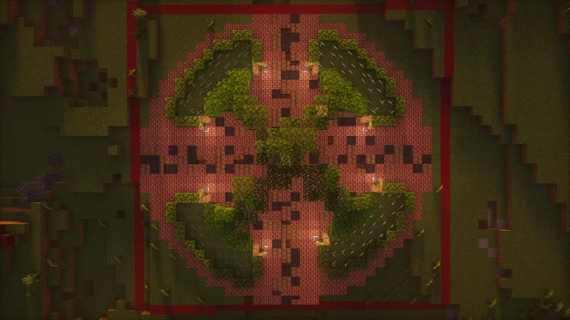 Beautiful SMP Spawn - Natural Small 35 x35 - Version (1.20.X - 1.21.X) Minecraft Map