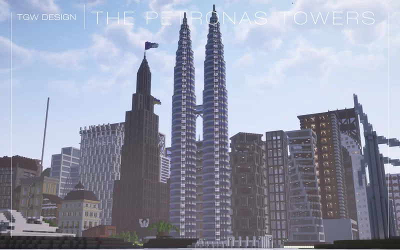 The Petronas Towers | Java Download | Full Interior Minecraft Map