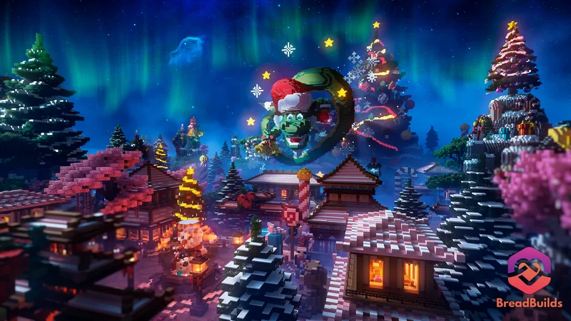 Winter Blossom Village (1.20+) Minecraft Map