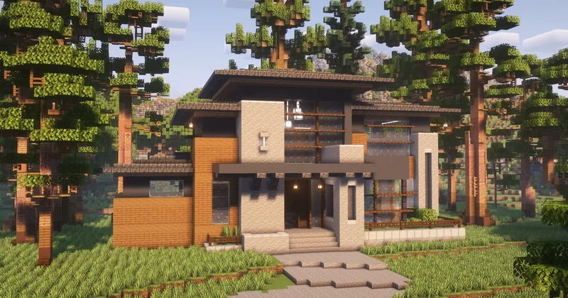 Cute hitech house Minecraft Map