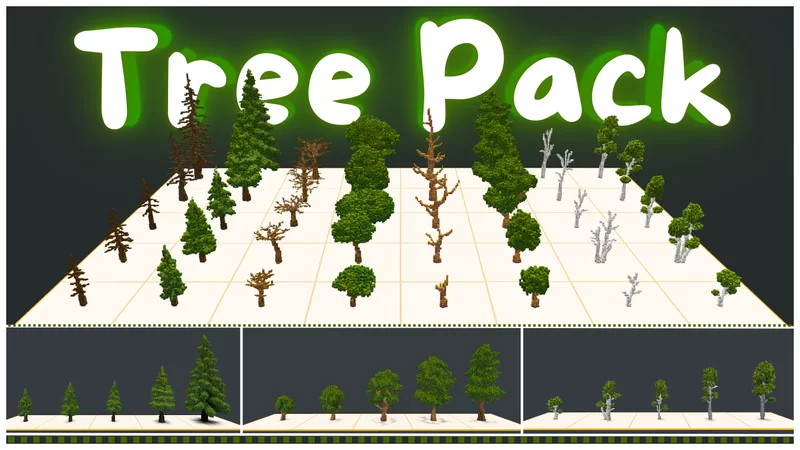 Tree Asset Pack Minecraft Map