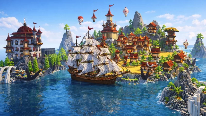 Hub - Redvale - 500x500 Minecraft Map