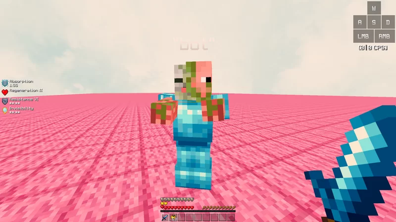 pvp practice map with afk bot minecraft 1.8.9 Minecraft Map