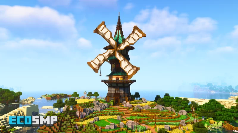 🌾 Bluegrove Windmill Minecraft Map