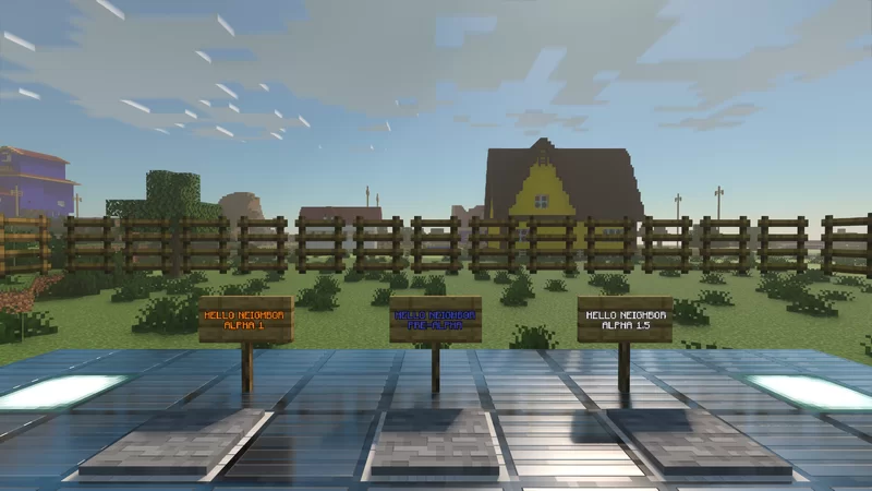 HELLO NEIGHBOR GOLDEN-AGE [BEDROCK PORT] Minecraft Map